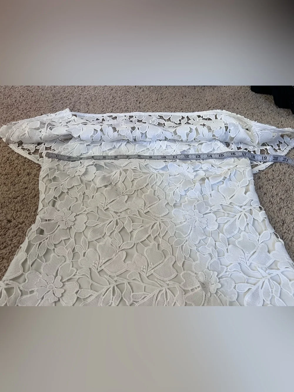 Frank Lyman Design | Tops | Frank Lyman Design White Floral Lace ...